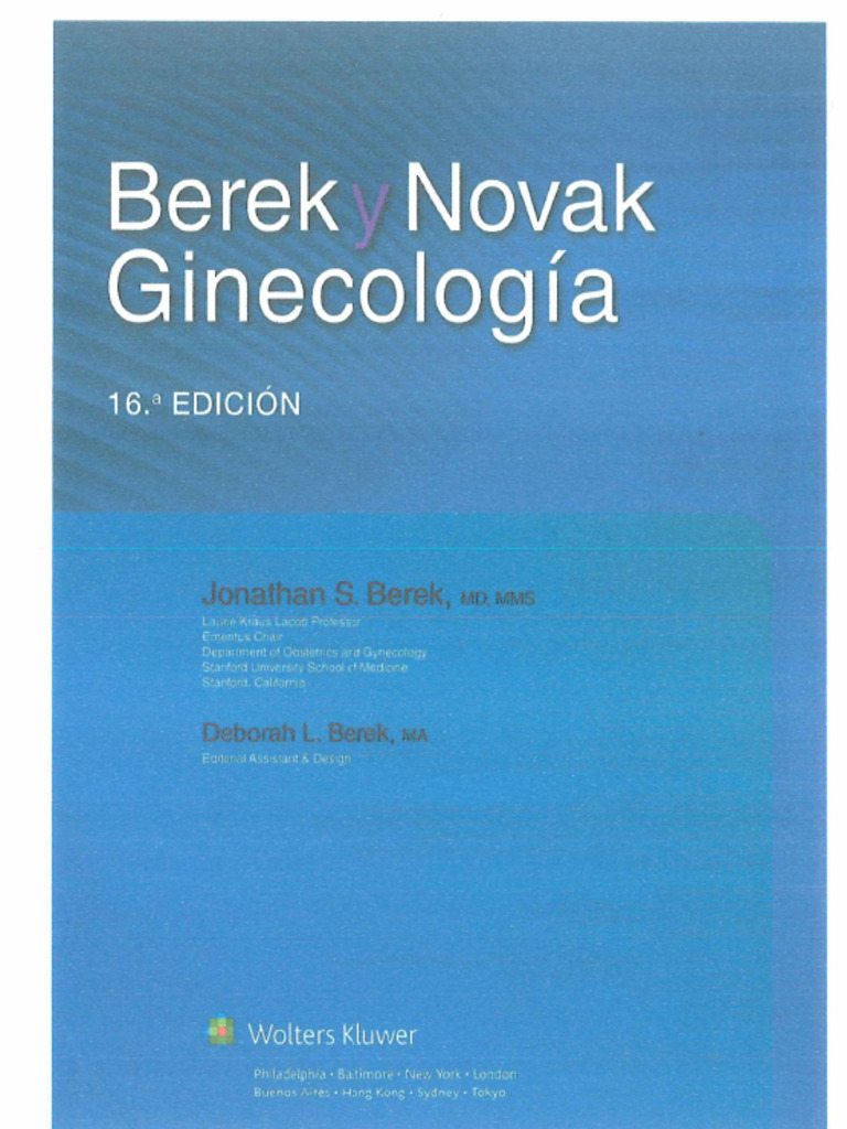 Ginecología de Novak 16 Edición Parte 1 | PDF