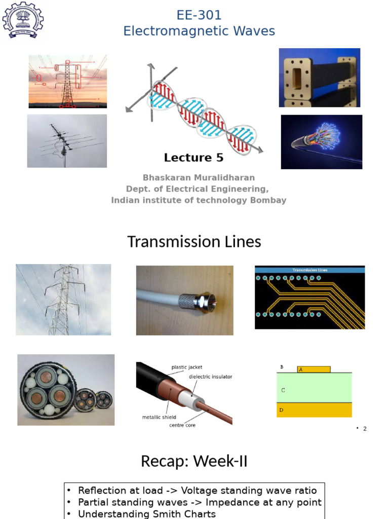 EE_301_Lec5_2024 | PDF | Electrical Impedance | Electromagnetic Radiation
