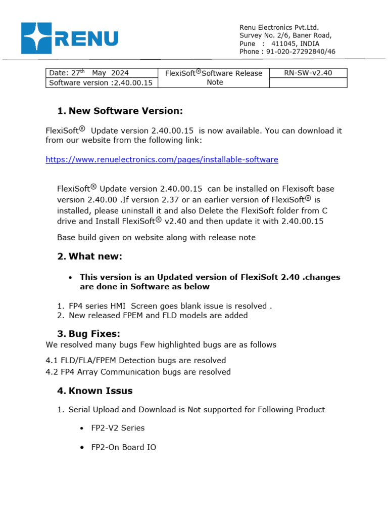 Flexisoft Relese Notes May 2024 Update | PDF | Business