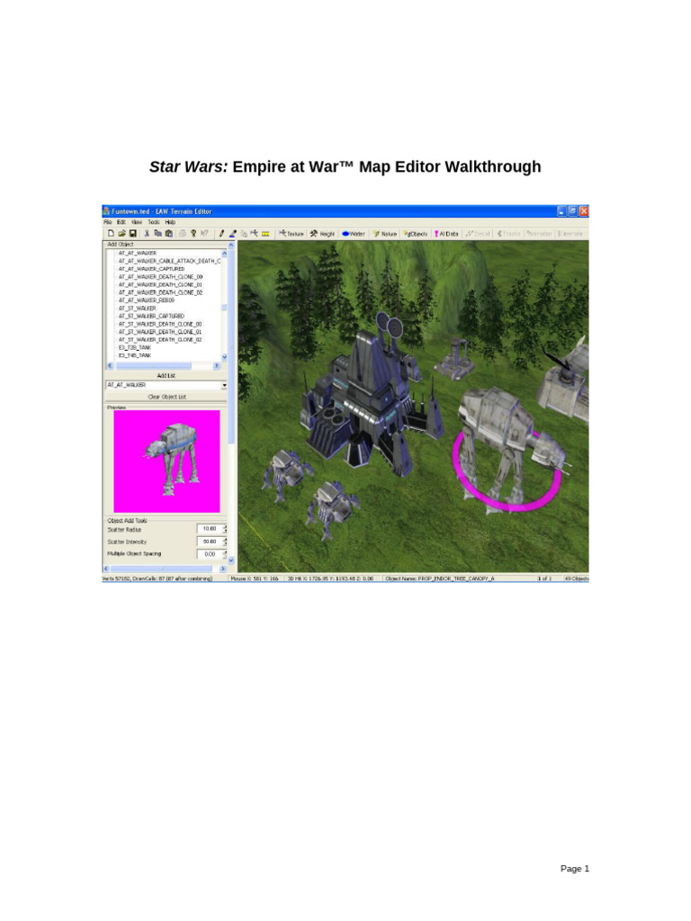 Map Editor Walkthrough | PDF | Button (Computing) | Infantry