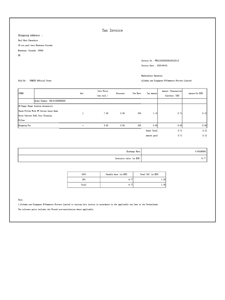 Payment | PDF | Value Added Tax | Invoice
