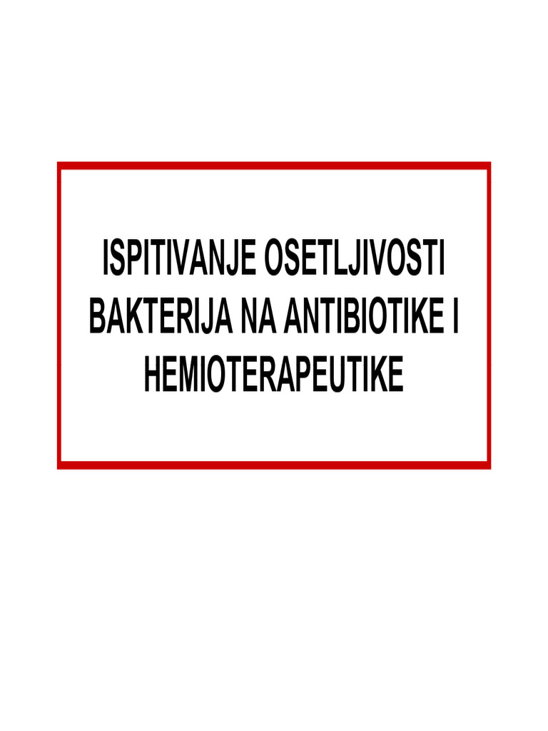 Vezba 4 - Antibiogram (Compatibility Mode) | PDF