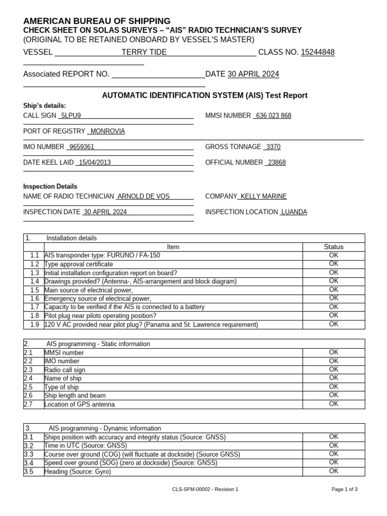Terry Tide - AIS - 30 April 24 | PDF | Wireless | Telecommunications ...