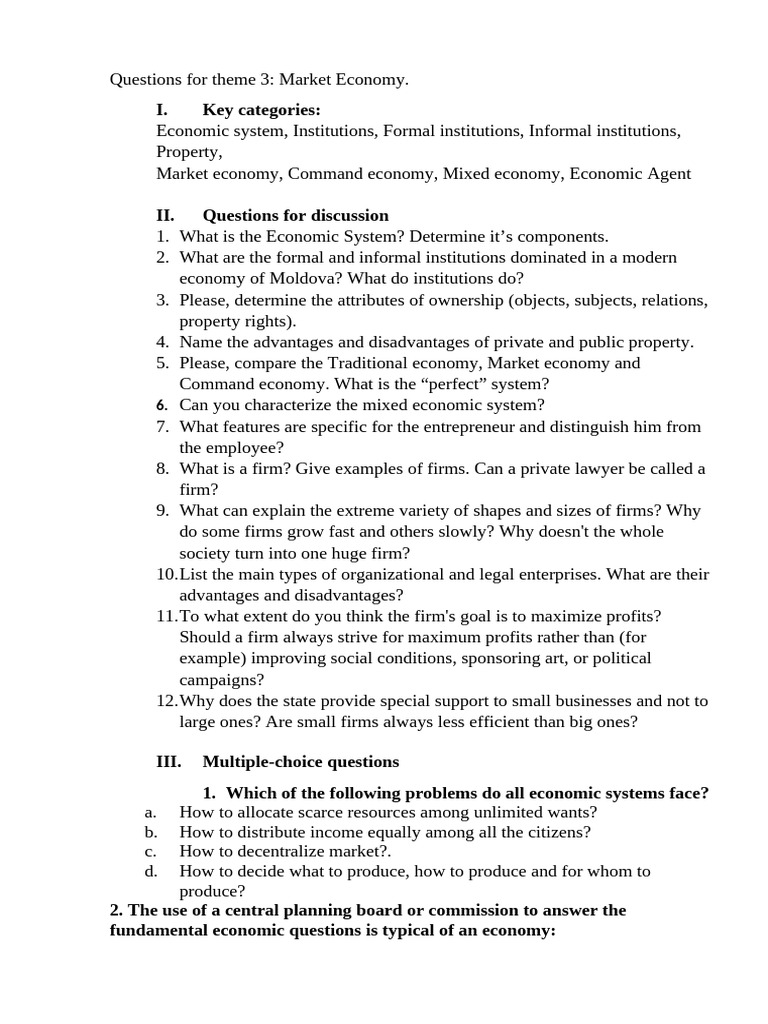 New Economic Training For Theme 3 2024 | PDF | Market (Economics ...