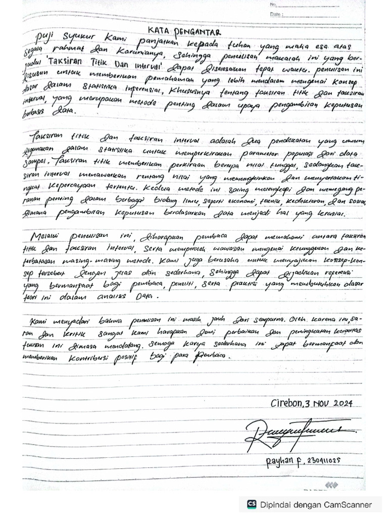 File Penting Tugas Statistik | PDF