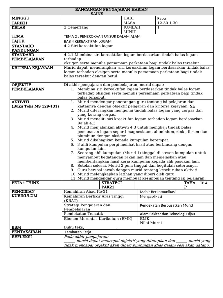 4 2 Siri Kereaktifan Logam Pdf