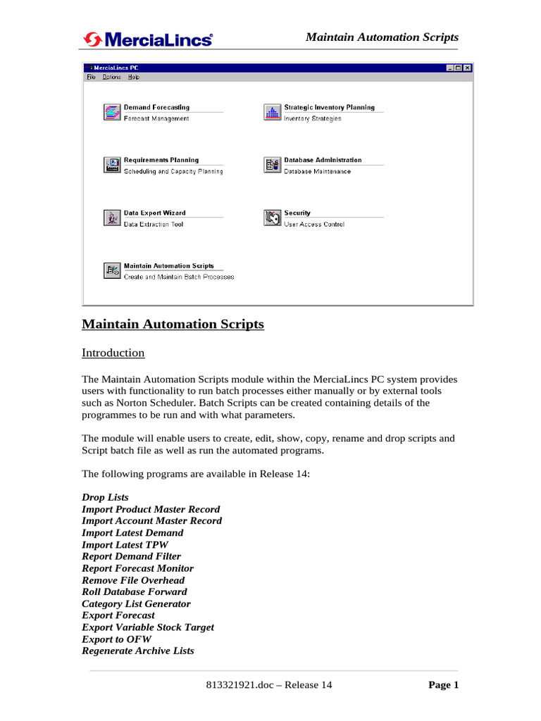Block 18 Maintain Automation Scripts | PDF | Computer File | Icon ...