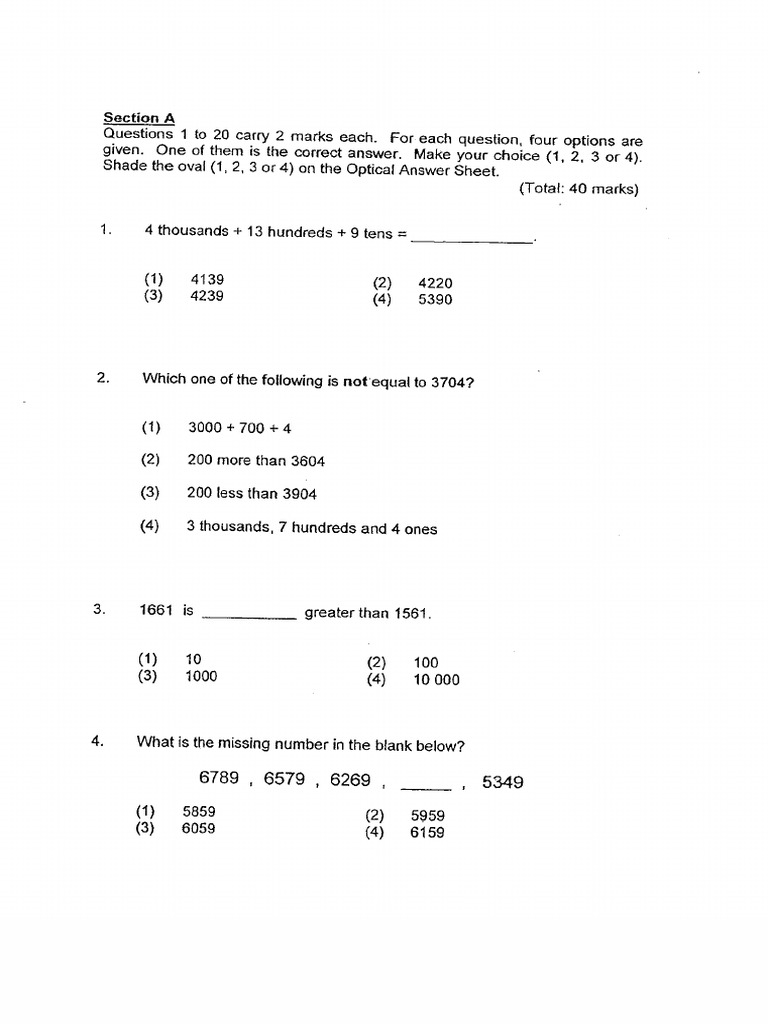 Mathematics Papers 6 | PDF