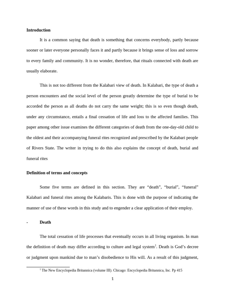 Kalabari Funeral Rites Explained | PDF | Burial | Funeral