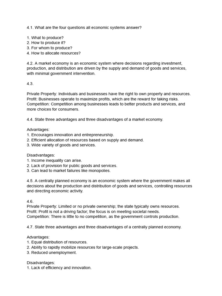 Chapter 4 | PDF | Market Economy | Economic System
