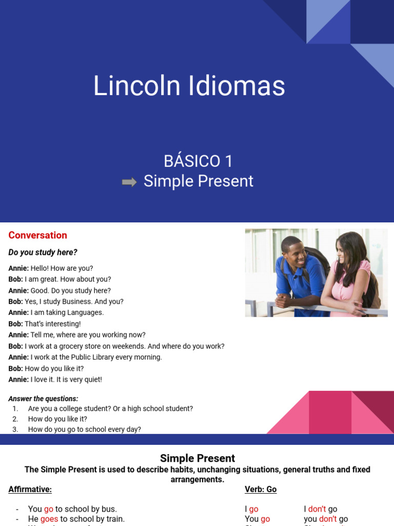 Simple Present Practice Guide | PDF | Grammar | Linguistics