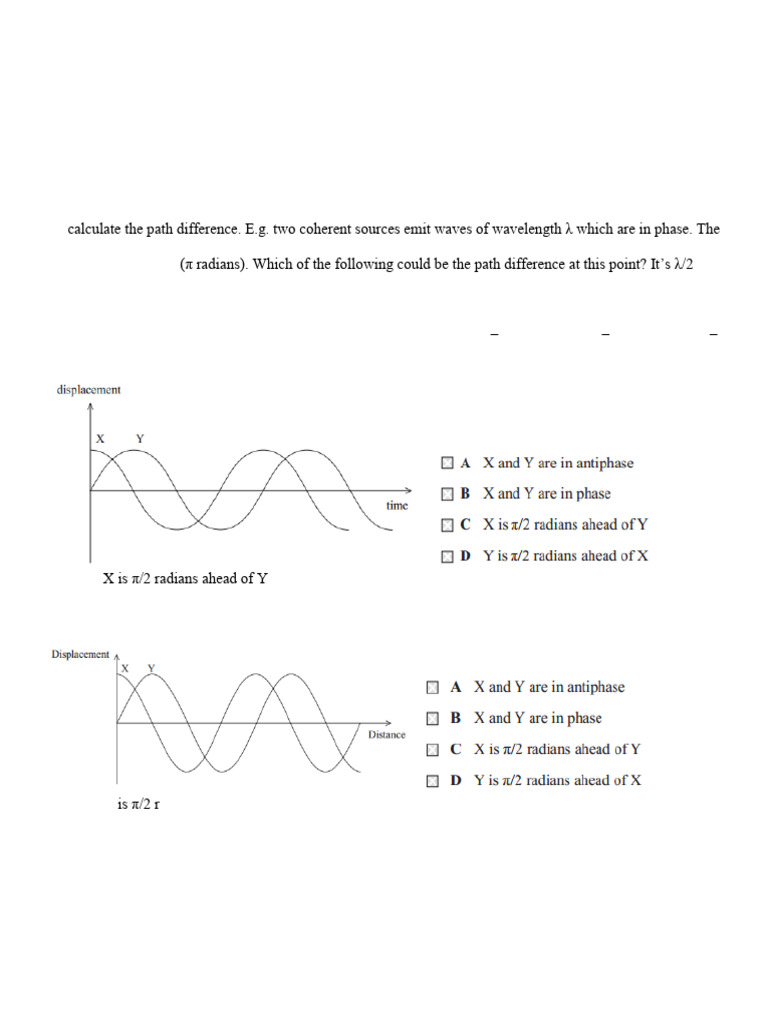 FAQ Sheet [Waves]-1 | PDF | Waves | Wavelength