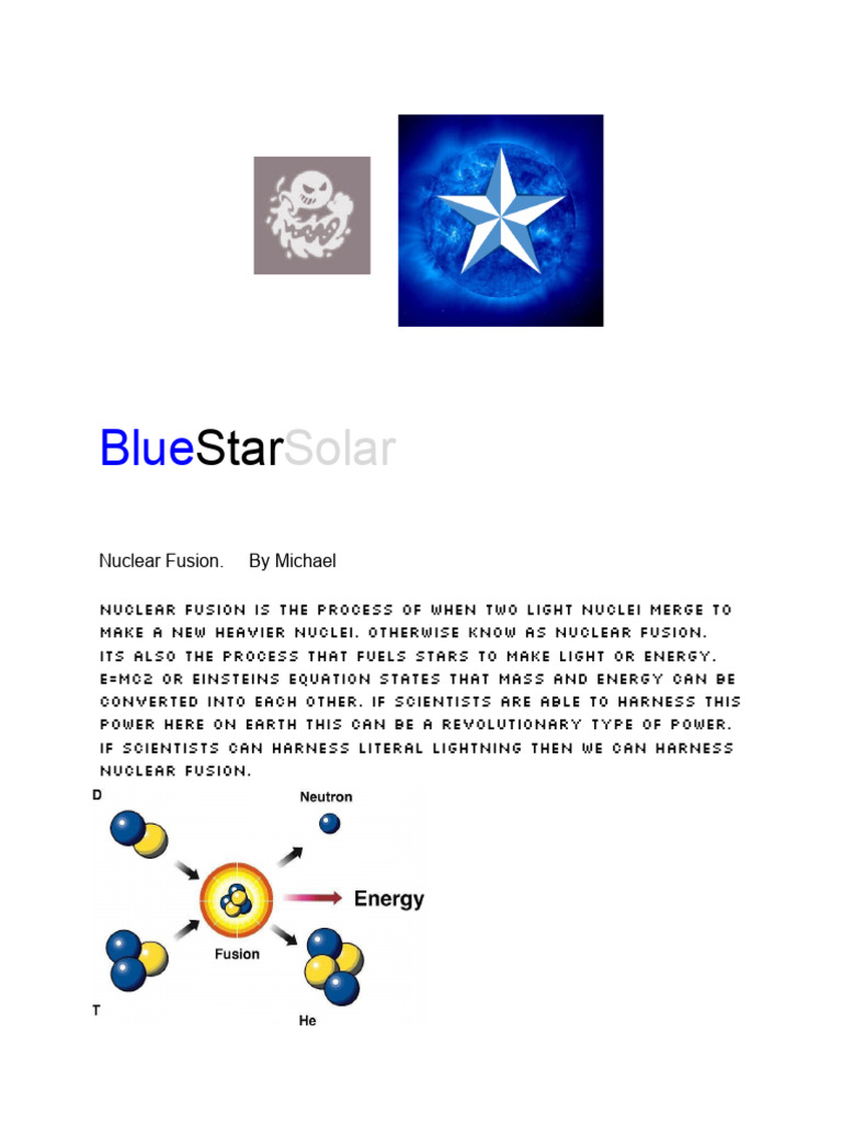 Nuclear Fusion | PDF | Science & Mathematics