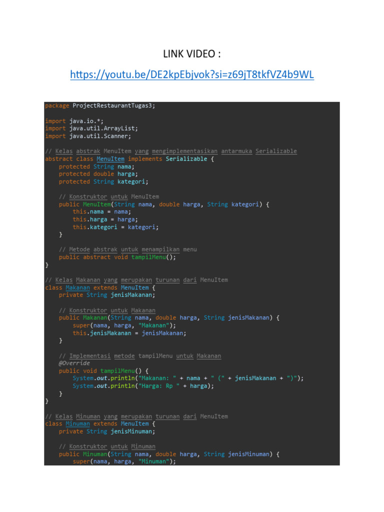 Tugas 3 Pemrograman Berbasis Desktop Habib | PDF | Komputer