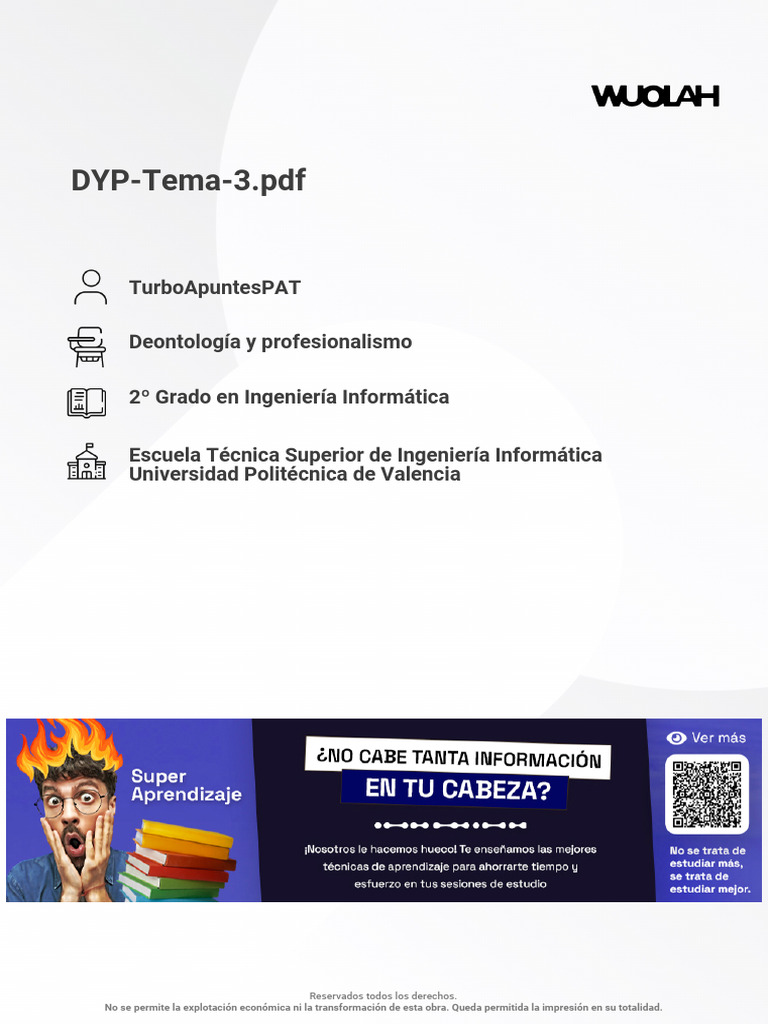 Wuolah Free DYP Tema 3 | PDF | Tecnología de información y comunicaciones | Informática