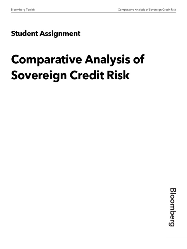 Comparative Analysis of Sovereign Credit Risk | PDF | Credit Risk | Risk