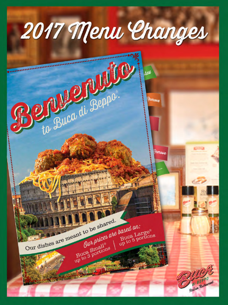 Menu Changes 2017 | PDF | Menu | Pizza