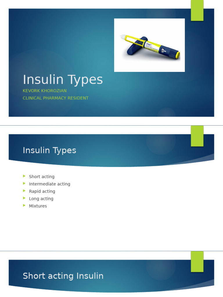 Oral Insulin Types and Examples | PDF | Insulin | Diabetes