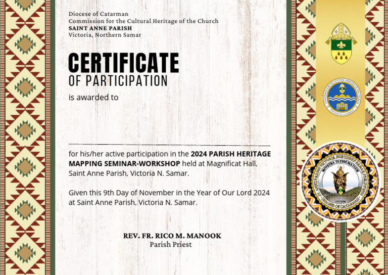 Geometric Ethnic Bordered Certificate Landscape | PDF