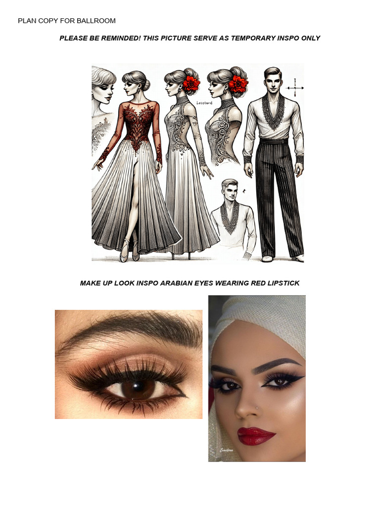 Ballroom Costume Expense Plan | PDF | Cooking, Food & Wine
