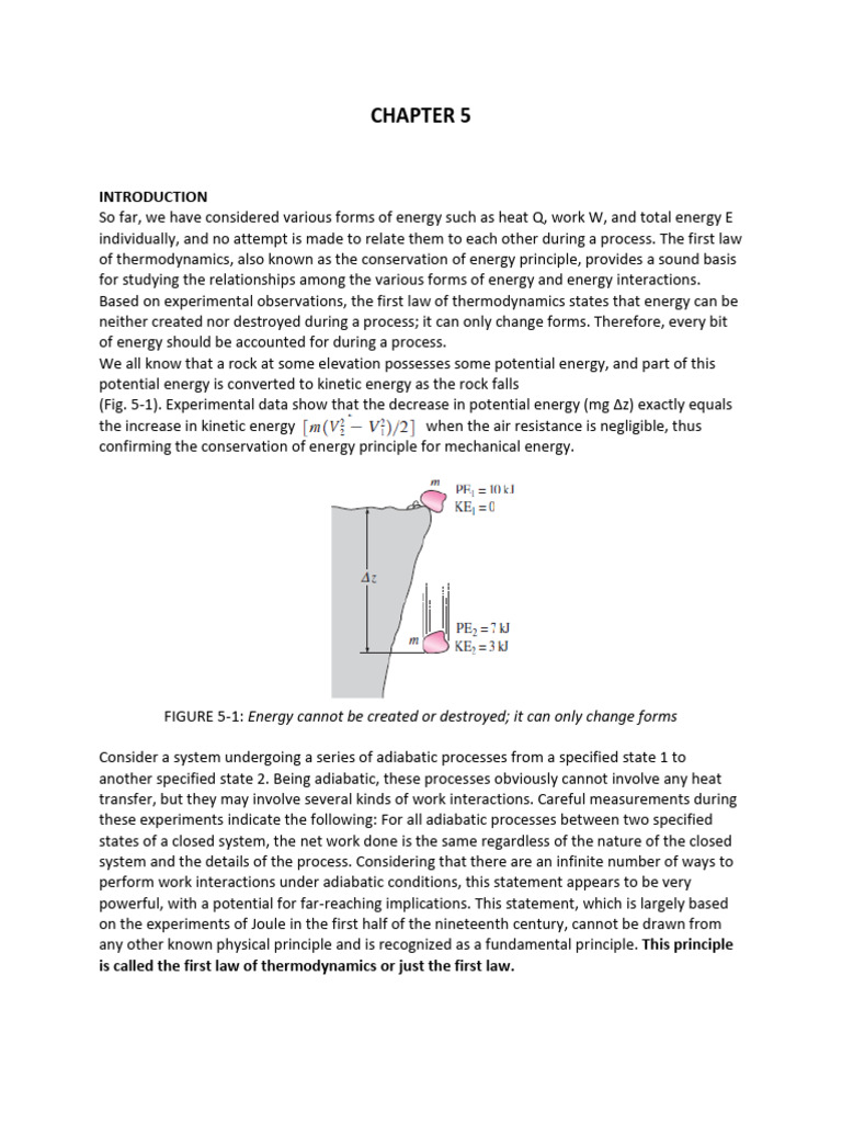 Chapter 5 Thermo For ND | PDF | Heat | Gases