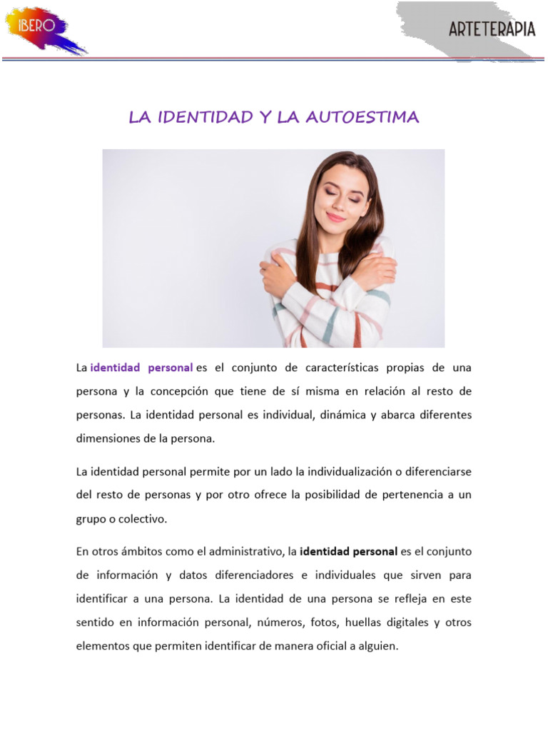 La Identidad y La Autoestima | PDF | Autoestima | Amor