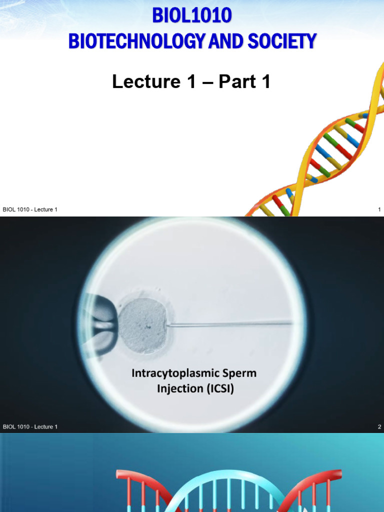 Biol 1010 2024 Lecture 01 Part 01 Final 02 | PDF | Crispr | Genetics