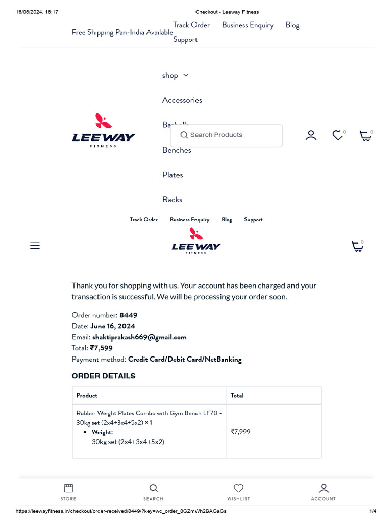 My First GYM Equipment, Leeway Fitness | PDF | Point Of Sale | Banking Technology