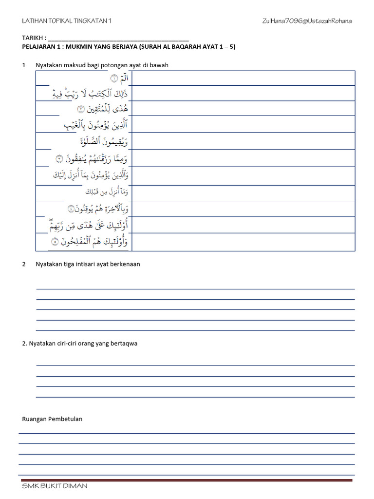 Latihan Topikal t1 Ikut Tajuk | PDF