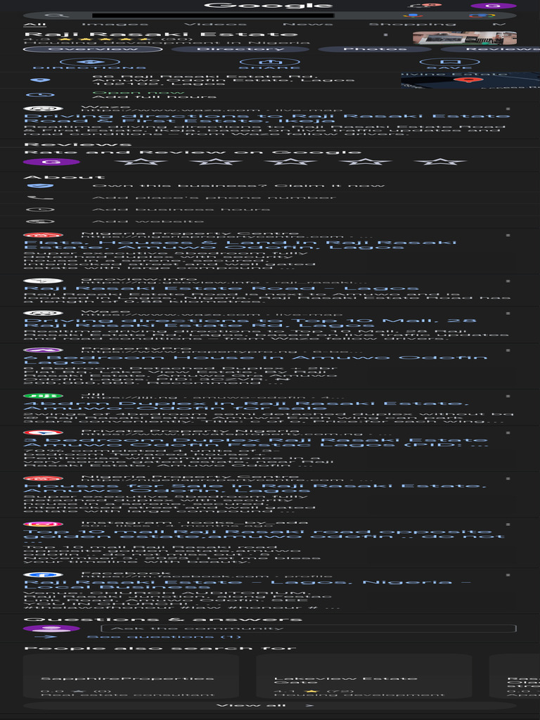 Raji Rasaki Amuwo Odofin - Google Search | PDF | Software