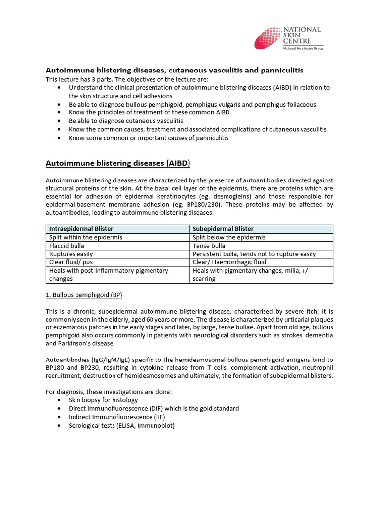 AIBD, Panniculitisandvasculitiswithphotos 2023 | PDF | Immunology | Medicine