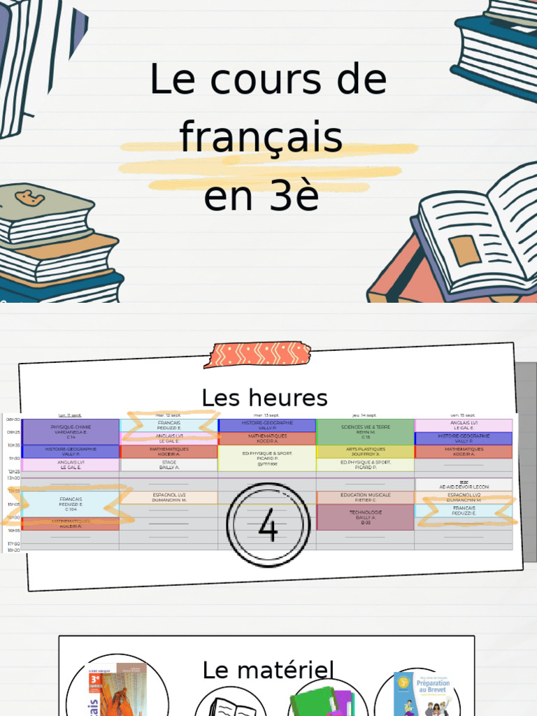 Cours de Français 3ème : Guide Complet | PDF