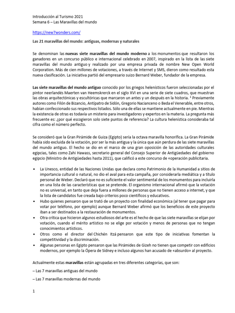 Maravillas del Mundo: Antiguas y Modernas | PDF | Arte | Libros para ...