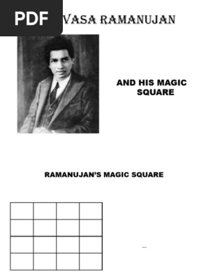 Srinivasa Ramanujan Magic Square