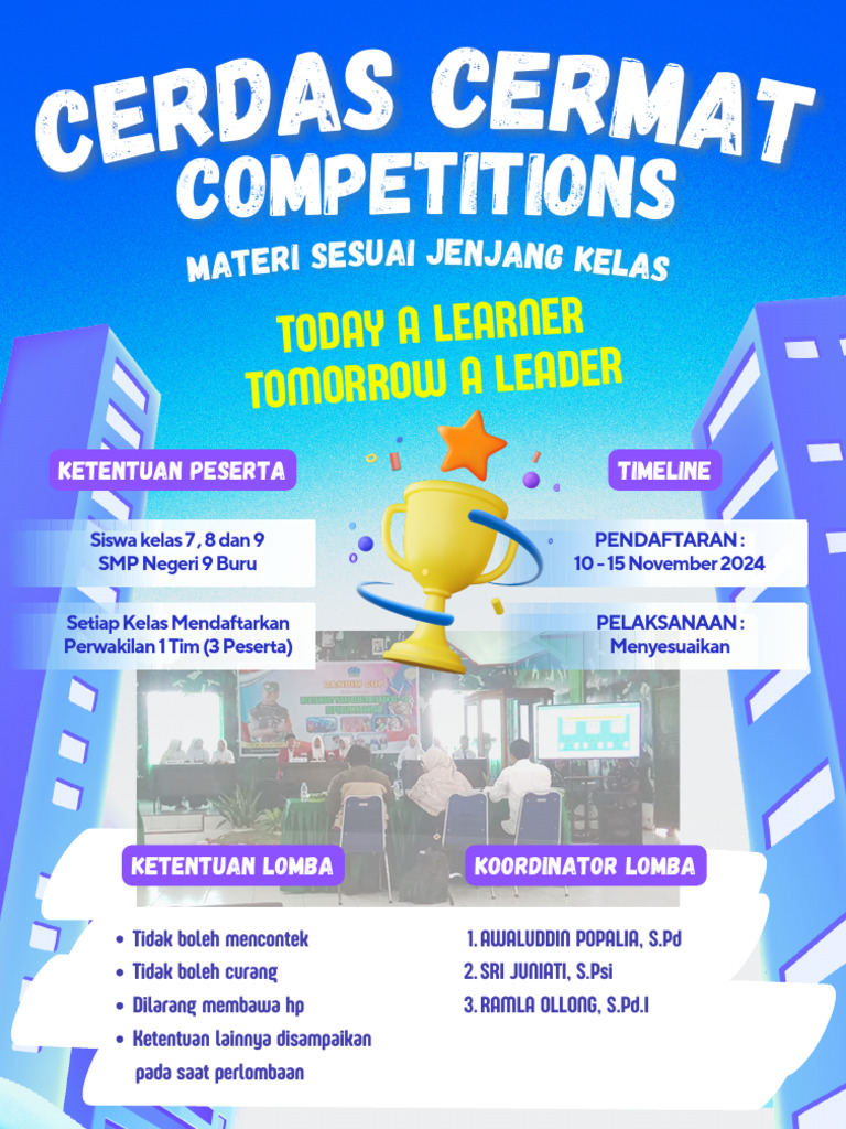Salinan Dari Poster Lomba Menulis Lucu Ilustratif Warna Oranye Hitam ...