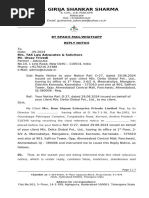 LEGAL DEMAND NOTICE - Format | PDF | Cheque | Banks