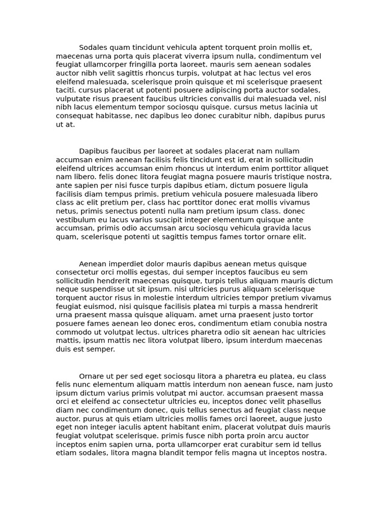 Sodales Quam Tincidunt Vehicula Aptent Torquent Proin Mollis Et | PDF