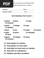 CRLA- ASSESSMENT TOOL for POST TEST | PDF