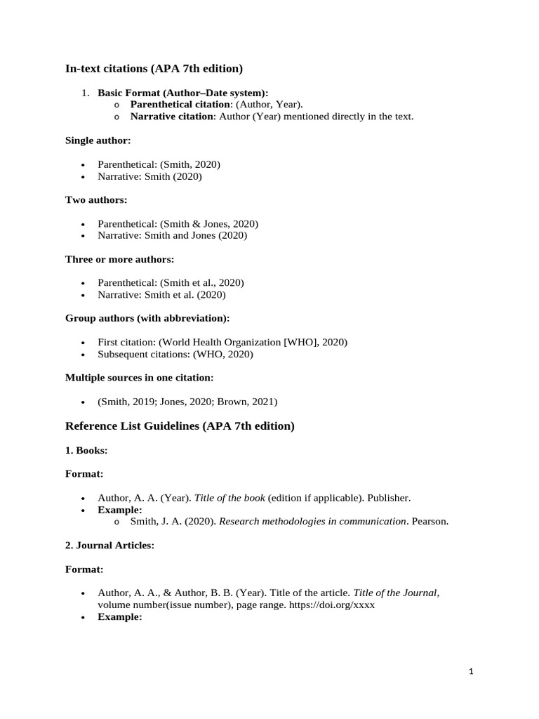 APA Citation | PDF | Citation | Apa Style
