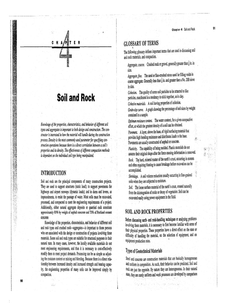 Construction-Planning-Equipment-And-Meth CH4 CH5 SOIL AND ROCK | PDF