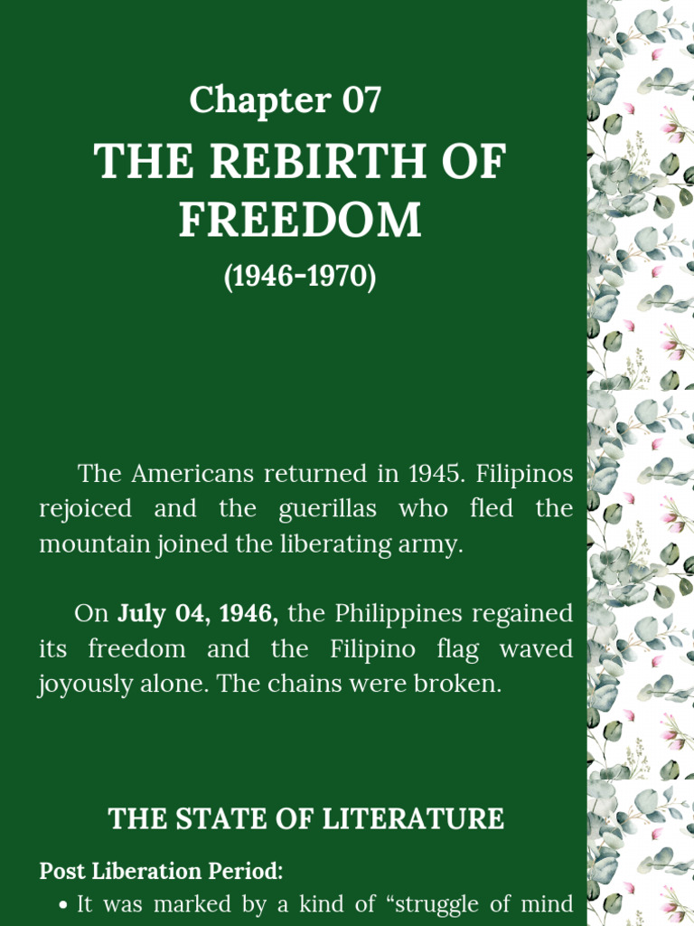 Rebirth of Freedom | PDF | Philippines