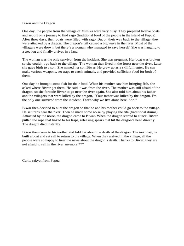 Biwar and The Dragon | PDF