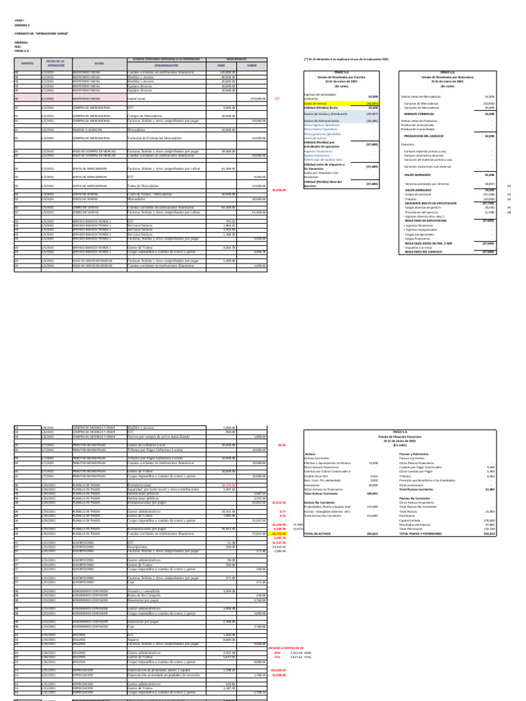 SEM02 - SOL - Elementos 67 y 9 (Casos I Al IV) ALUMNOS | PDF | Contabilidad | Depreciación