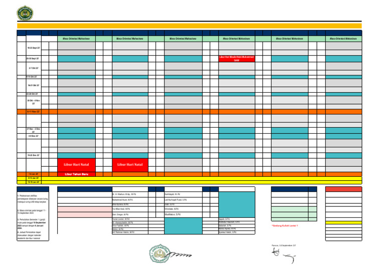 Jadwal Perkuliahan PPG 2023-2024 | PDF