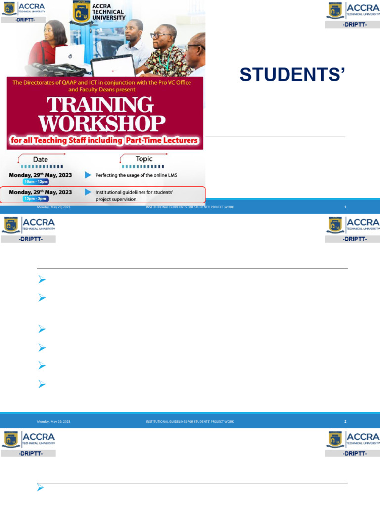 Project Supervision Guidelines for ATU | PDF | Thesis