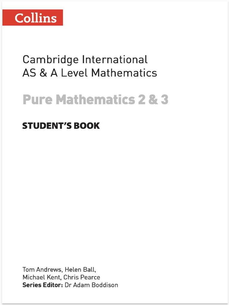 Collins - Cambridge International As & A Level Mathematics Pure ...
