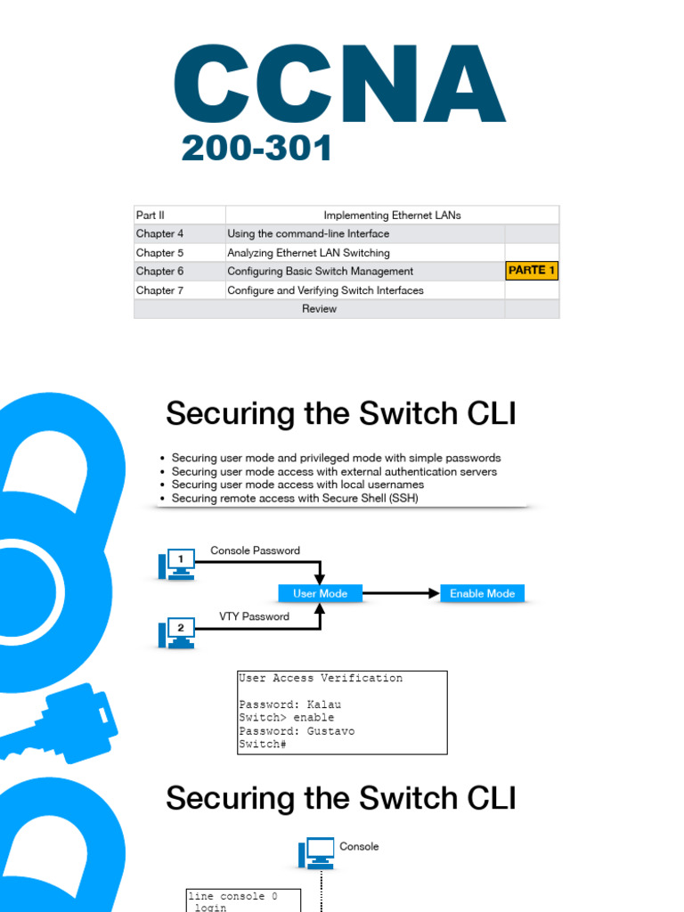 CCNA - M3 - Configuring Basic Switch Management - Parte 1 | PDF | Secure Shell | Ip Address