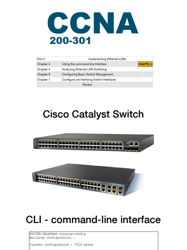 CCNA - M3 - Using The Command-Line Interface - Parte 2 | PDF | Booting | Command Line Interface