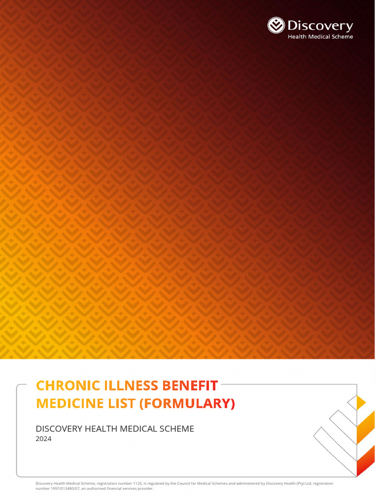 Chronic Illness Benefit Medicine List | PDF | Antipsychotic | Primary Care