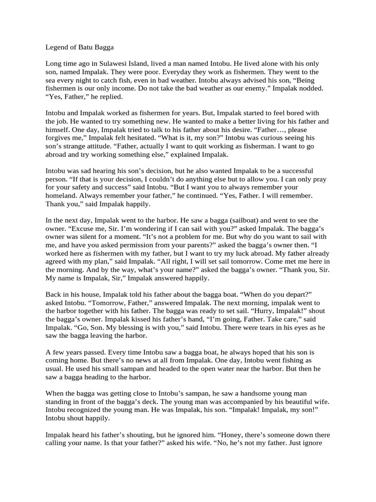 Legend of Batu Bagga | PDF